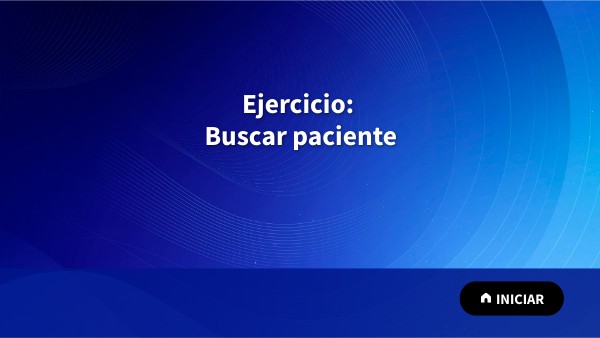 Ejercicio-Buscar paciente**OK