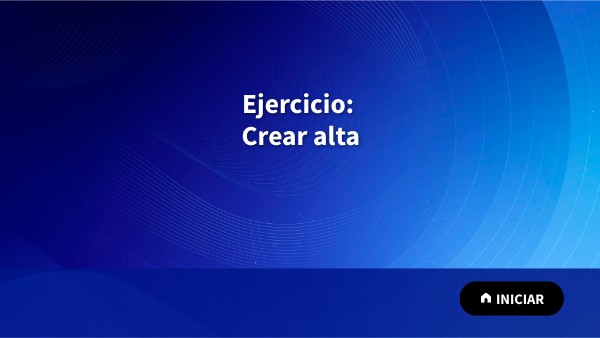 Ejercicio-Crear alta**ok