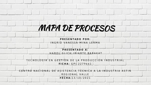 MAPA DE PROCESO | Genially