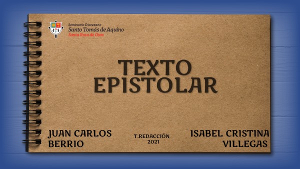 TEXTO EPISTOLAR