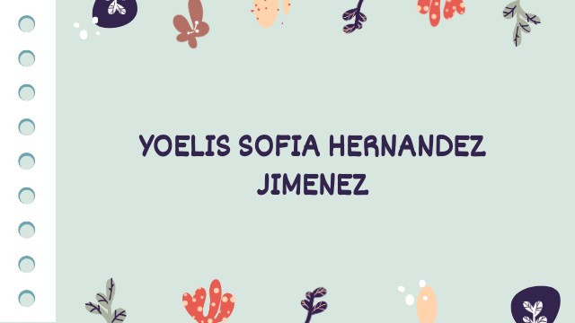 Mi presentacion, Yoelis Sofia