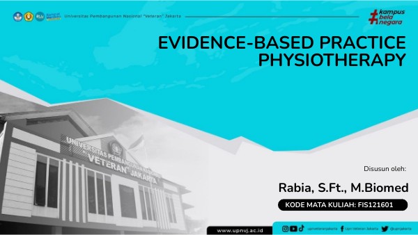 EVIDENCE BASED PRACTICE PHYSIOTHERAPY - TM1 | Genially