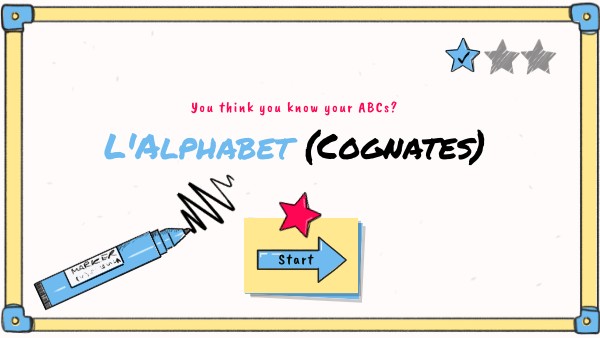 Alphabet Cognate Listening Task