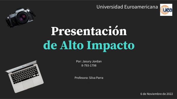 PRESENTACIÓN DE ALTO IMPACTO | Genially