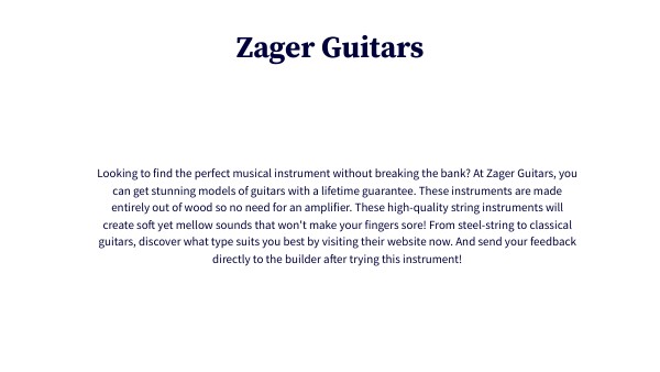 Zager Guitars