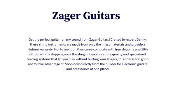 Zager Guitars