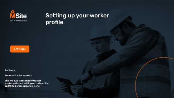 Setting up your worker profile v.002
