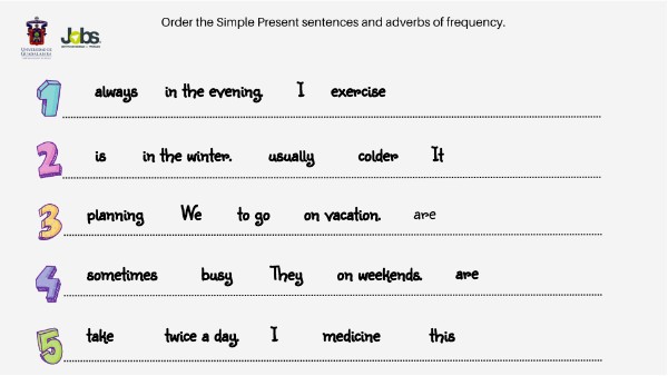 Sentence Order - warm up