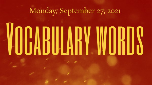 voc words sept.27 1st | Genially
