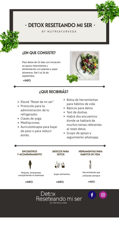 INFORMACIÓN SOBRE DETOX RESETEANDO MI SER | Genially