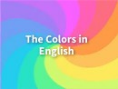 The Colors in English | Genially