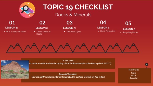 6th: Topic 19 Checklist