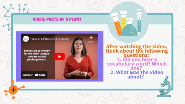 Topic 10: Parts of a plant video