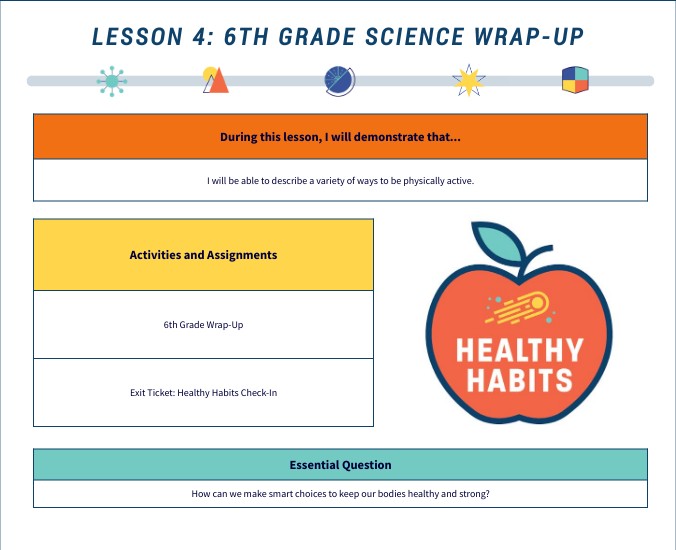 36 Healthy Habits - Lesson 4 Landing Page