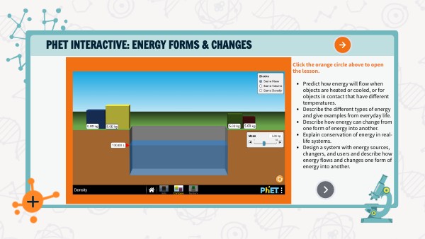Topic 7: Phet Interactive Energy Forms & Changes