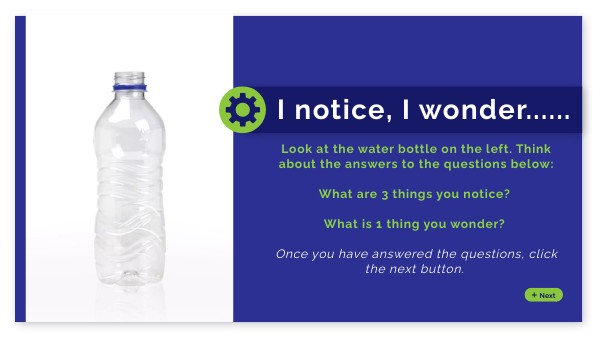 I notice, I wonder...Matter