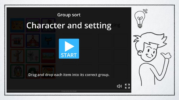 7.5 Character/setting Word Wall | Genially