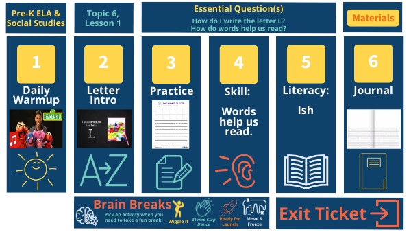 6.1 ELA/SS PK Daily Template