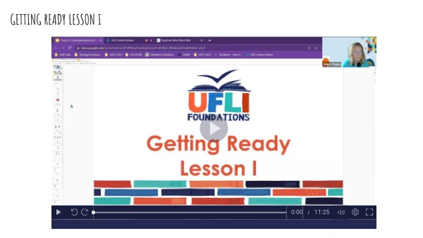 K and 1st Getting Started I and J UFLI