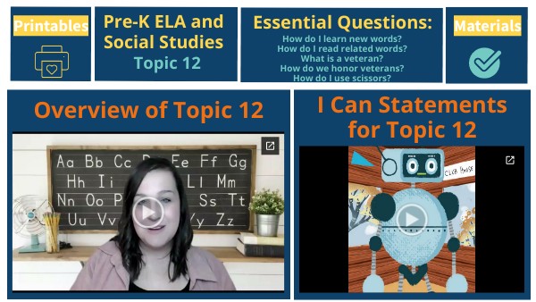 ELA Topic 12 Landing Page