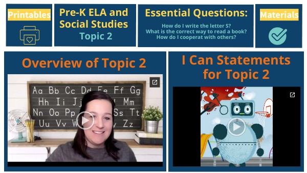 ELA Topic 2 Landing Page