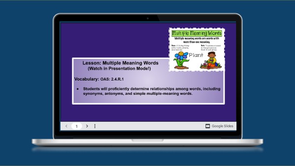 Lesson: Multiple Meaning