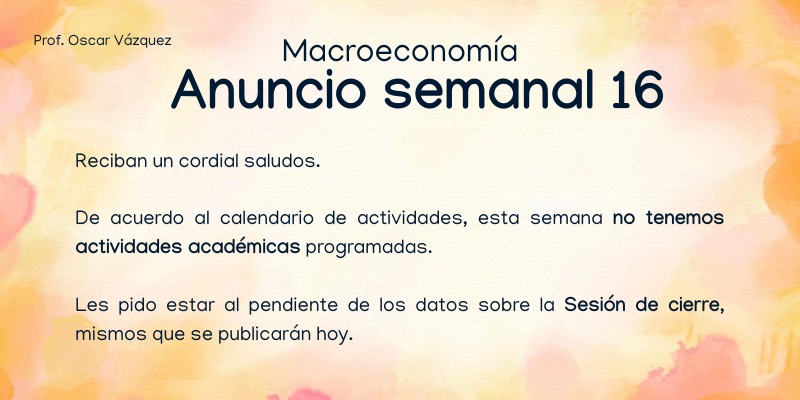 Grupo 1 Anuncio semanal 16