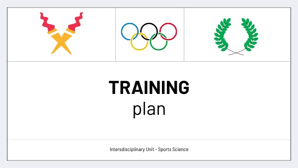 TRAINING plan | Genially