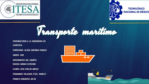 TRANSPORTE MARÍTIMO
