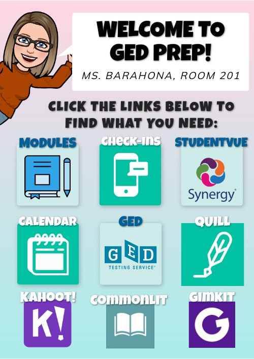 ESOL GED Prep Home Page 2022-2023