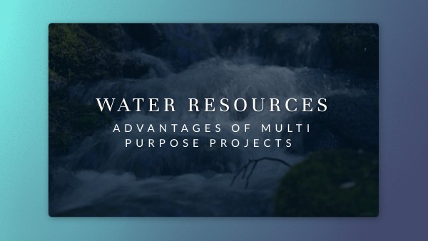 advantages of multi purpose projects