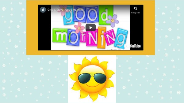 morning circle 1st week of school | Genially