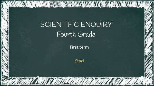 Scientific Enquiry- 4th grade (first term)