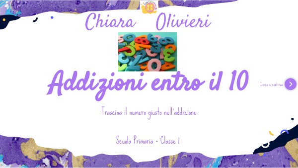 Addizioni entro il 10 - Cl. 1 (02-DND) | Genially