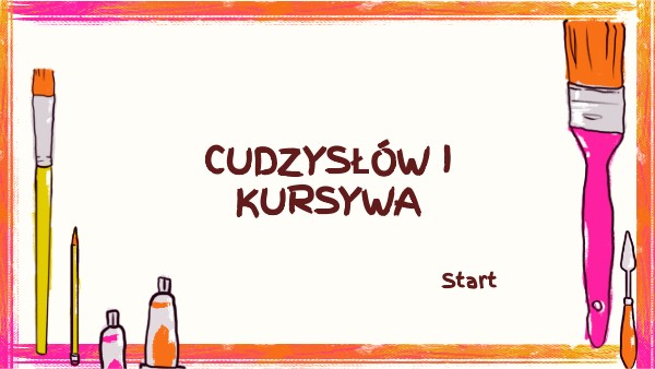 Cudzysłów i kursywa