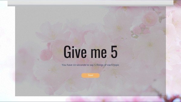 Give me 5 Kids 4 Spring | Genially