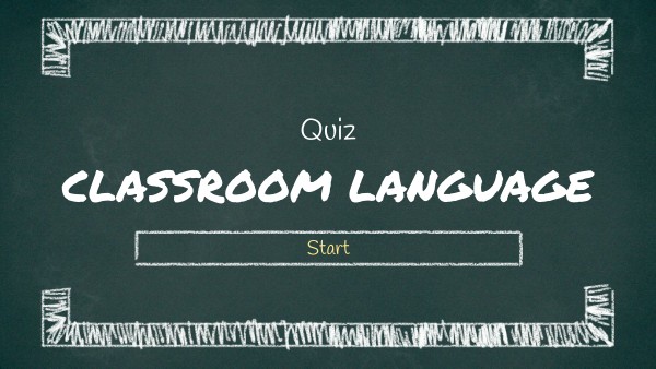 Classroom language | Genially