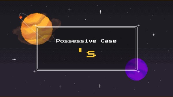Possessive case -'s
