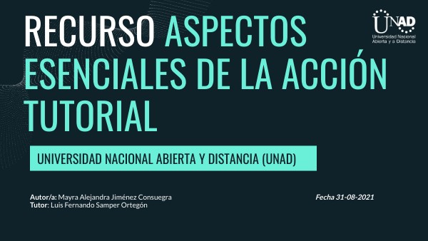 Acción Tutorial como e-Mediador AVA_ Mayra Jiménez