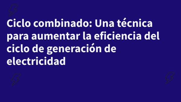 Ciclo Combinado