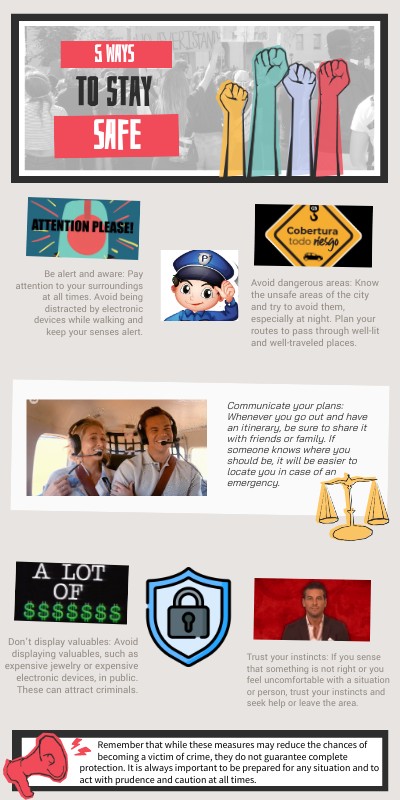 5 ways to stay safe | Genially