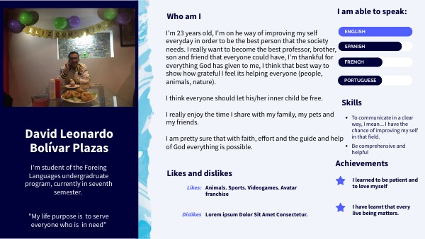 This is me | Genially