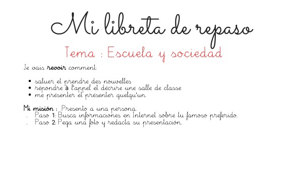 Mi libreta de repaso | Genially