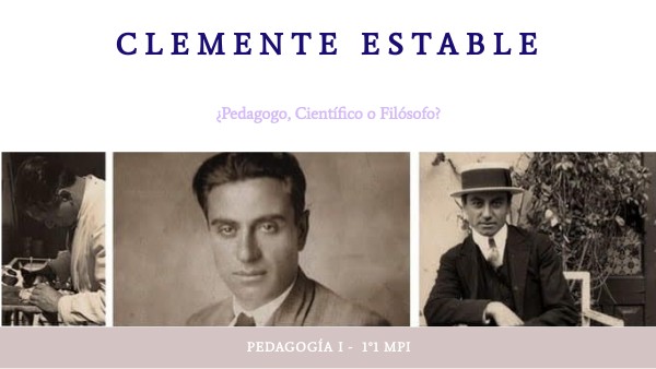 CLEMENTE ESTABLE | Genially