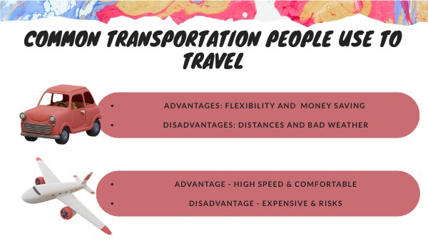 COMMON TRANSPORTATION PEOPLE USE TO TRAVEL