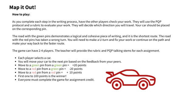 Map it Out! - A Writing Roadmap | Genially
