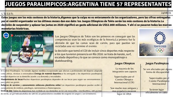 Juegos Olimpicos y Paralimpicos | Genially