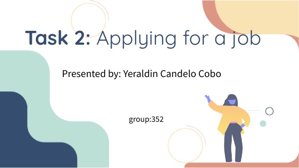 Task 2: Applying for a job | Genially