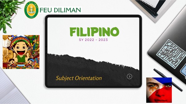 FILIPINO: Subject Orientation SY 21-22