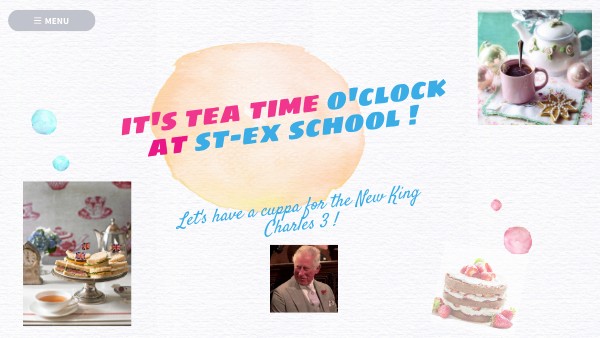 Tea time o'clock at St-Ex school ! | Genially